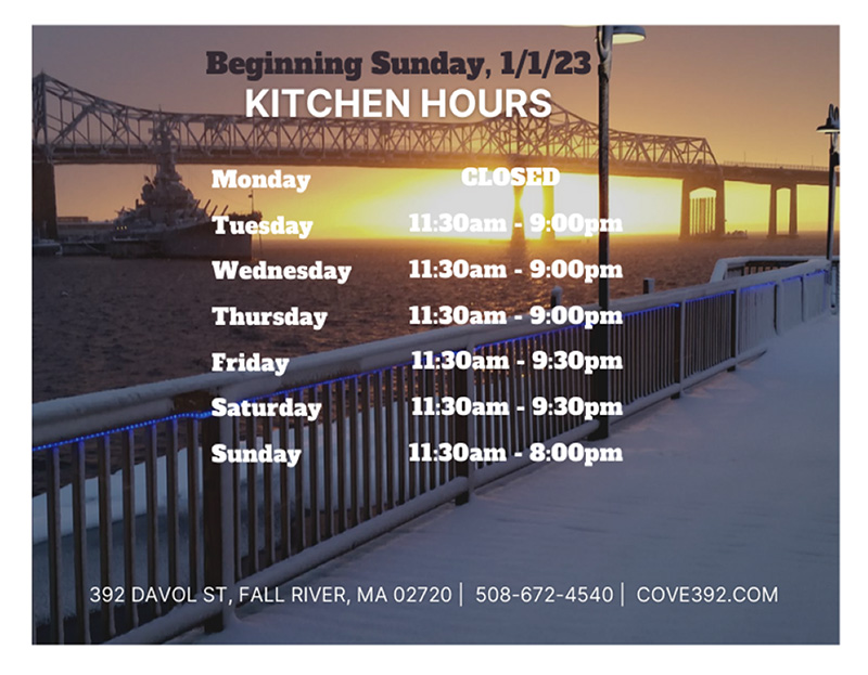 Seafood Restaurant, Raw Bar & Marina | Fall River, MA | The Cove ...